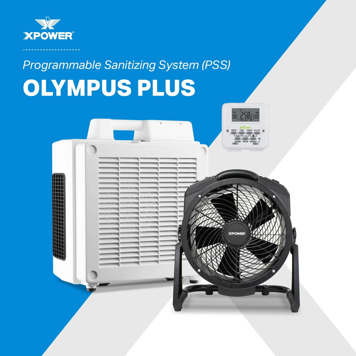 XPOWER Olympus PLUS Programmable Sanitizing System (PSS) – 600 CFM HEP ...